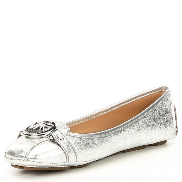 MICHAEL Michael Kors | Shoes | Mk Fulton Metallic Leather Moccasin ...